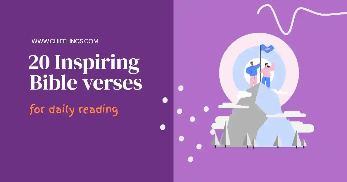 The Top 22 Most Inspiring Bible Verses To Read Every Day | Camp Chieflings